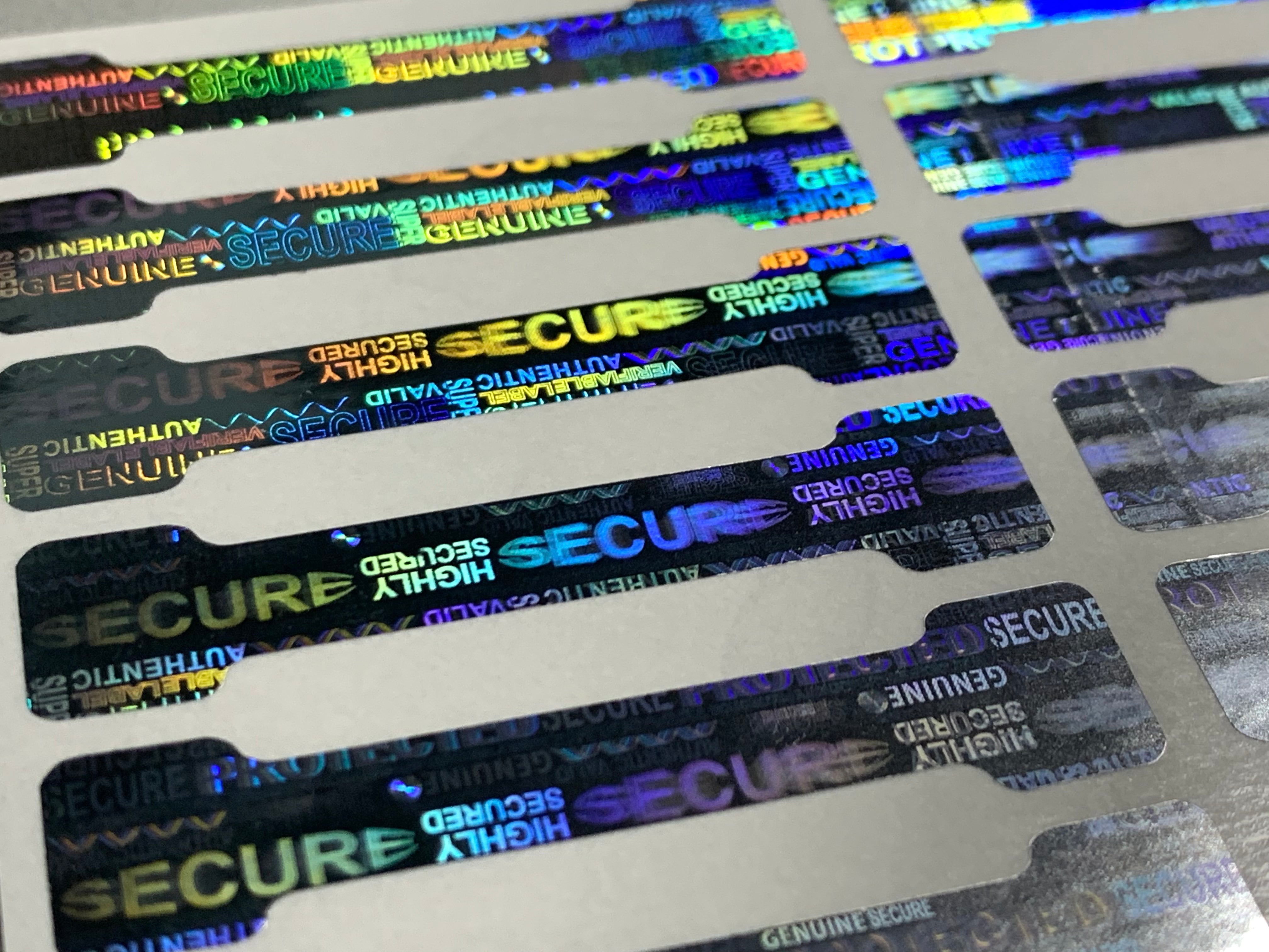 SHH-3039DB, Dog Bone Security Hologram Stickers Void if Removed Protec ...